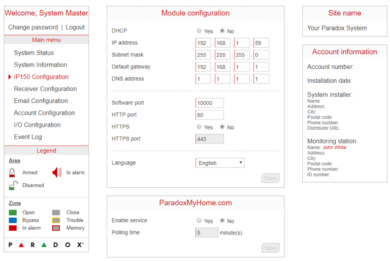 How to setup the Paradox IP150 – Home Tech Time